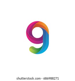 Initial Lowercase Letter G Curve Rounded Stock Vector (Royalty Free ...