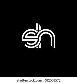 Initial Lowercase Letter Sh Linked Outline Stock Vector (Royalty Free ...