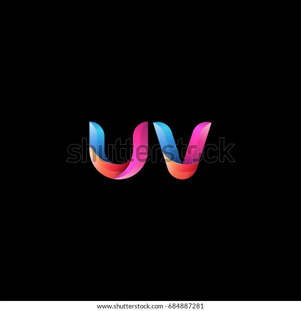 Initial Lowercase Letter Uv Curve Rounded Stock Vector (Royalty Free ...