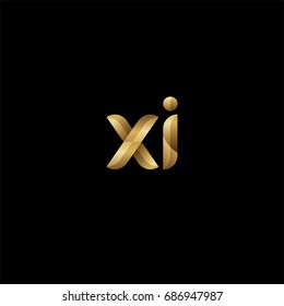Initial Lowercase Letter Xi Curve Rounded Stock Vector (Royalty Free ...