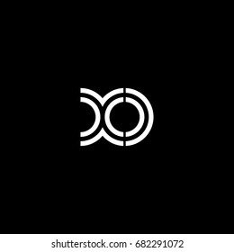 Initial Lowercase Letter Xo Linked Outline Stock Vector (Royalty Free ...