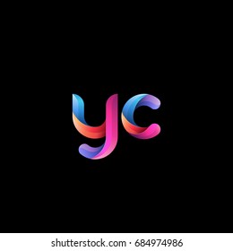 Initial Lowercase Letter Yc Curve Rounded Stock Vector (Royalty Free ...