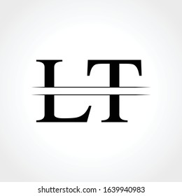 Initial Lt Letter Logo Design Vector Stock Vector (Royalty Free ...