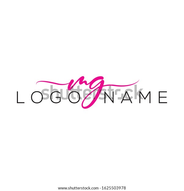 Initial M G Signature Logo Vector Stock Vector (Royalty Free ...