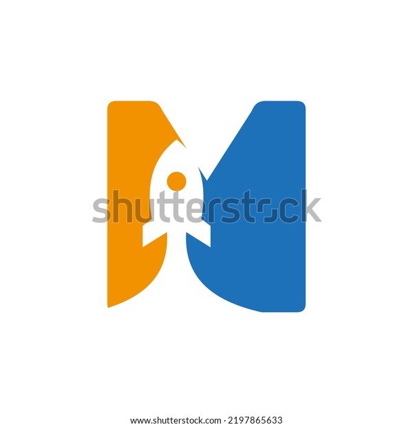 Initial M Travel Logo Design Based Stock Vector (Royalty Free ...
