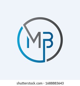 Initial Mb Letter Logo Design Vector Stock Vector (Royalty Free ...
