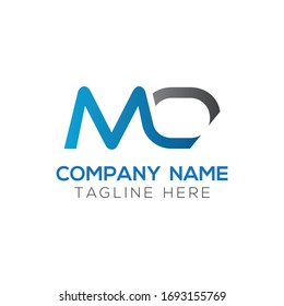 Initial Mo Letter Logo Design Vector Stock Vector (Royalty Free) 1693155769