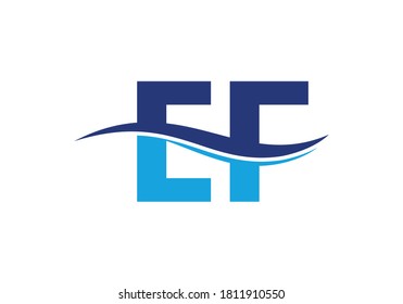 Initial Monogram Letter E F Logo Stock Vector (Royalty Free) 1811910550 ...