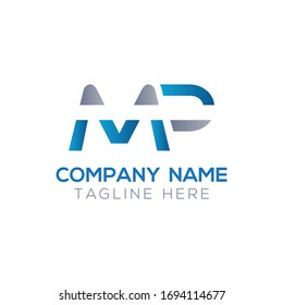 Initial Mp Letter Logo Design Vector Stock Vector (Royalty Free ...