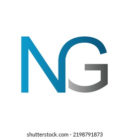 Initial Ng Letter Logo Modern Typography Stock Vector (Royalty Free ...