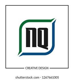 Initial Nq Letter Logo Template Design Stock Vector (Royalty Free ...