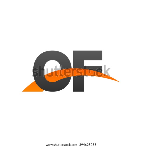 Initial Overlapping Swoosh Letter Logo Black Stock Vector (Royalty Free ...