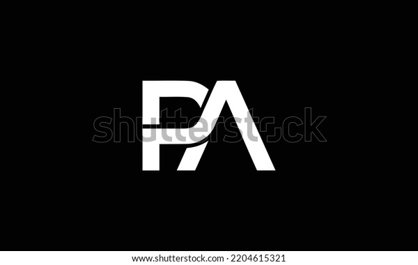 Initial Pa Alphabet Logo Design Template Stock Vector (Royalty Free ...