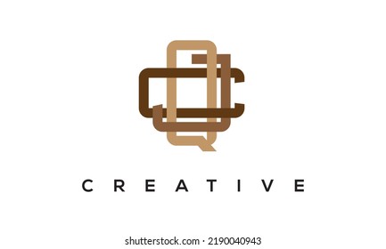 Initial Qjc Cjq Letters Monogram Three Stock Vector (Royalty Free ...
