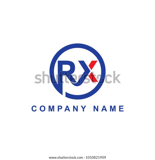 Initial R X Company Logo Design Stock Vector (Royalty Free) 1050821909 ...