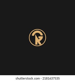 Initial Rg Letter Logo Design Modern Stock Vector (Royalty Free ...