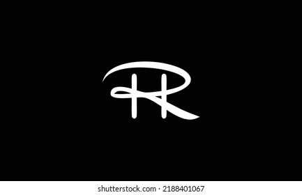 Initial Rh Letter Logo Creative Modern Stock Vector (Royalty Free ...