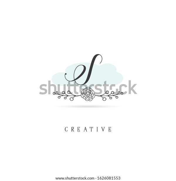 Initial S Letter Handrawn Logo Vector Stock Vector (Royalty Free ...