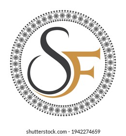 Initial Sf Letter Logo Design Vector Stock Vector (Royalty Free ...