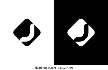 Initial Square Letter J Logo Creative Stock Vector (Royalty Free ...