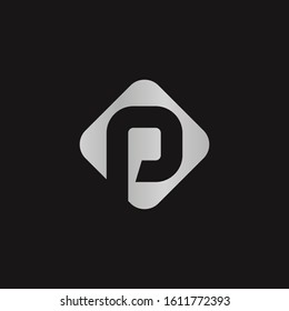 Initial Square Letter P Logo Creative Stock Vector (Royalty Free ...