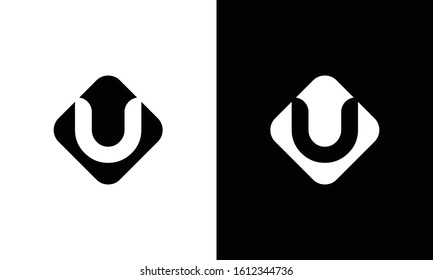 Initial Square Letter U Logo Creative Stock Vector (Royalty Free ...