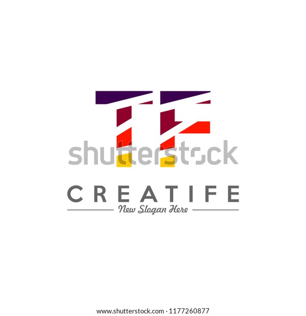 Initial Tf Logo Concepts Template Vector 库存矢量图（免版税）1177260877 ...