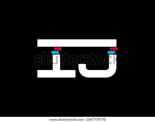 Initial Uppercase Letter Ij Logo On Stock Vector (Royalty Free ...