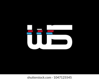 Initial Uppercase Letter Ws Logo On Stock Vector (Royalty Free) 1047125545