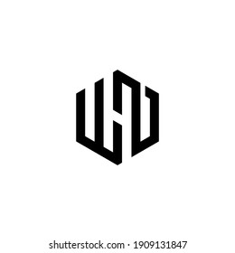 Initial Whd Letter Logo Design Polygon Stock Vector (Royalty Free ...