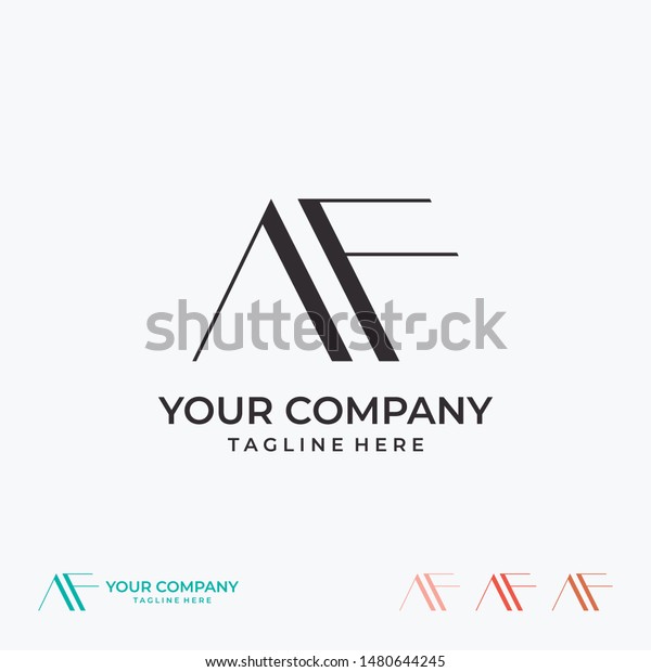 Initials Af Logo Business Icon Design Stock Vector (Royalty Free ...