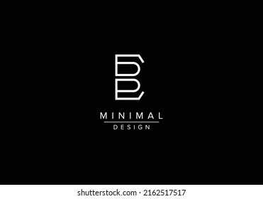 Initials Alphabet Letters Eb Be Monogram Stock Vector (Royalty Free ...