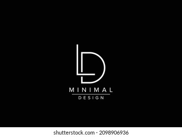 Initials Alphabet Letters Ld Dl Monogram Stock Vector (Royalty Free ...