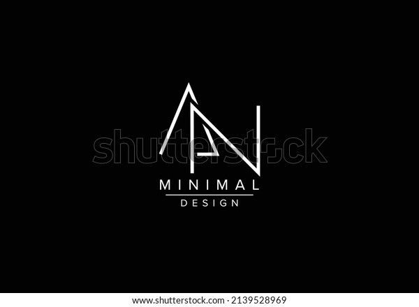 Initials Alphabet Letters Na Monogram Logo Stock Vector (Royalty Free ...