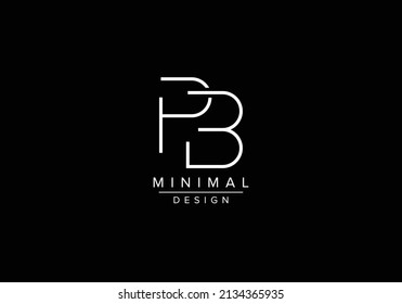 Initials Alphabet Letters Pb Bp Monogram Stock Vector (Royalty Free ...