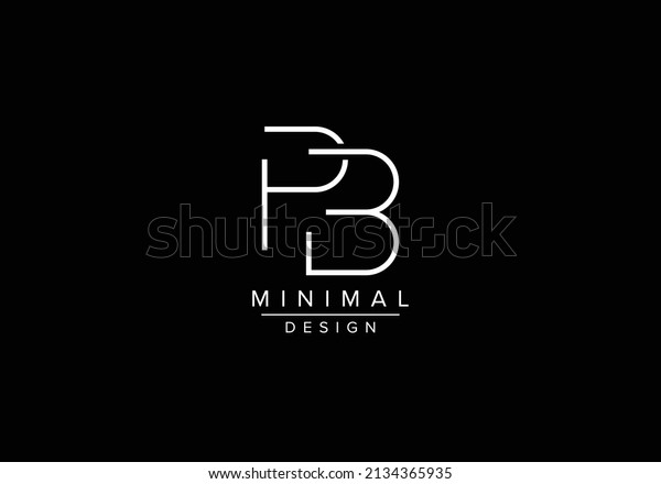 Initials Alphabet Letters Pb Bp Monogram Stock Vector (Royalty Free ...