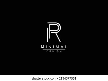 Initials Alphabet Letters Rp Pr Monogram Stock Vector (Royalty Free ...
