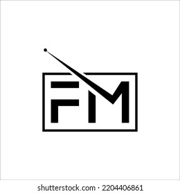 Initials Fm Radio Logo Vector Stock Vector (Royalty Free) 2204406861 ...