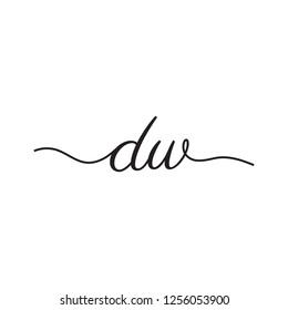 Initials Handwriting Letters Vector Logo Stock Vector (Royalty Free ...