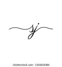 Initials Handwriting Letters Vector Logo Stock Vector (Royalty Free ...