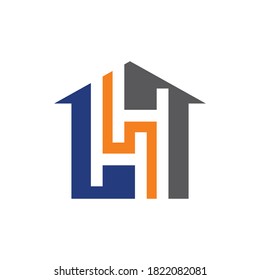 Initials Hsl Home Logo Design Business Stock Vector (Royalty Free ...