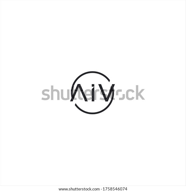 Initials Icon Letter Aiv Logo Vector: เวกเตอร์สต็อก (ปลอดค่าลิขสิทธิ์ ...