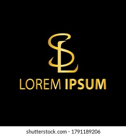 Initials L S Logo Gold Logos Stock Vector (Royalty Free) 1791189206 ...