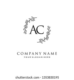 Initials Letter Ac Handwriting Logo Vector Stock Vector (Royalty Free ...