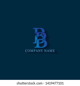 Initials Letter Bb Minimalist Logo Design Stock Vector (Royalty Free ...