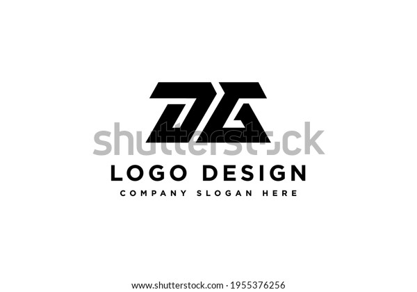 Initials Letter Dg Logo Design Vector Stock Vector (Royalty Free ...