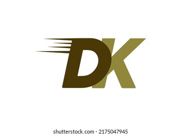 Initials Letter Dk Logo Suitable Logos Stock Vector (Royalty Free ...
