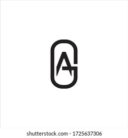Initials Letter Ga Design Logo Inspiration Stock Vector (Royalty Free ...