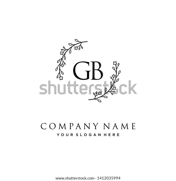 Initials Letter Gb Handwriting Logo Vector Stock Vector (Royalty Free ...