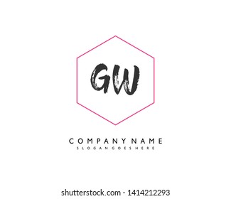 Initials Letter Gm Handwriting Logo Vector: เวกเตอร์สต็อก (ปลอดค่า ...